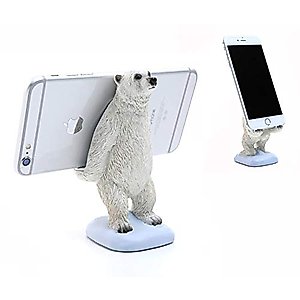 Cute Polar Bear Animals Cell Phone Stand for Desk Smartphone Mobile Phone Holder Holder Desk Decorations