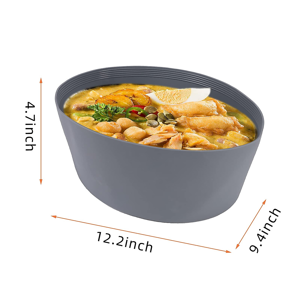 NANSIKE Silicone Crock Pot liner For 7 QT,BPA Free Non-slip Slow Cooker Liners With Food-Grade Silicone Heat Resistant to 450 F,Anti-scratch Reusable Oval Crock Pot Liner, Dishwasher Safe