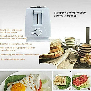 Hovico Toaster 2 Slice,Extra Wide Slot Toasters 2 Slice 6 WHITE Settings and Removable Crumb Tray, Stainless Steel Toasters Breakfast Machine