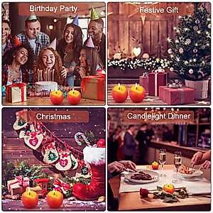 AOMIG Apple Candle, 2 Pack Creative Apple Shaped Christmas Candle Gifts for Women, 3D Apple Shape Party Candle for Christmas Birthday Party Mother Gifts(S)