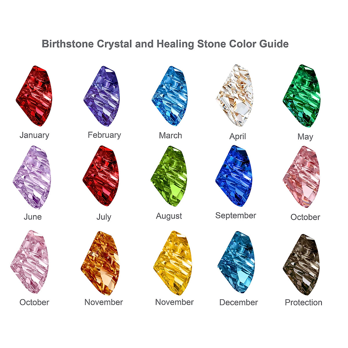 Leafael Wish Stone Stud Earrings with Emerald Green Birthstone Crystal, 18K Rose Gold Plated