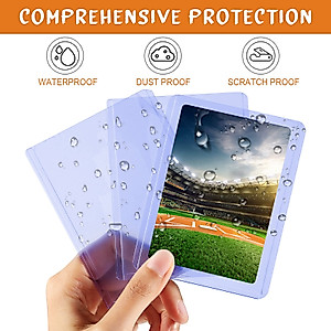 Hard Plastic Card Sleeves for Trading Cards Photo Postcard Sleeves Card Photo Pages, 3.5 X 5 Inch Card Protectors Protective Holder Sleeves for Photo,Postcard, Baseball and Game Cards (60 Pieces)