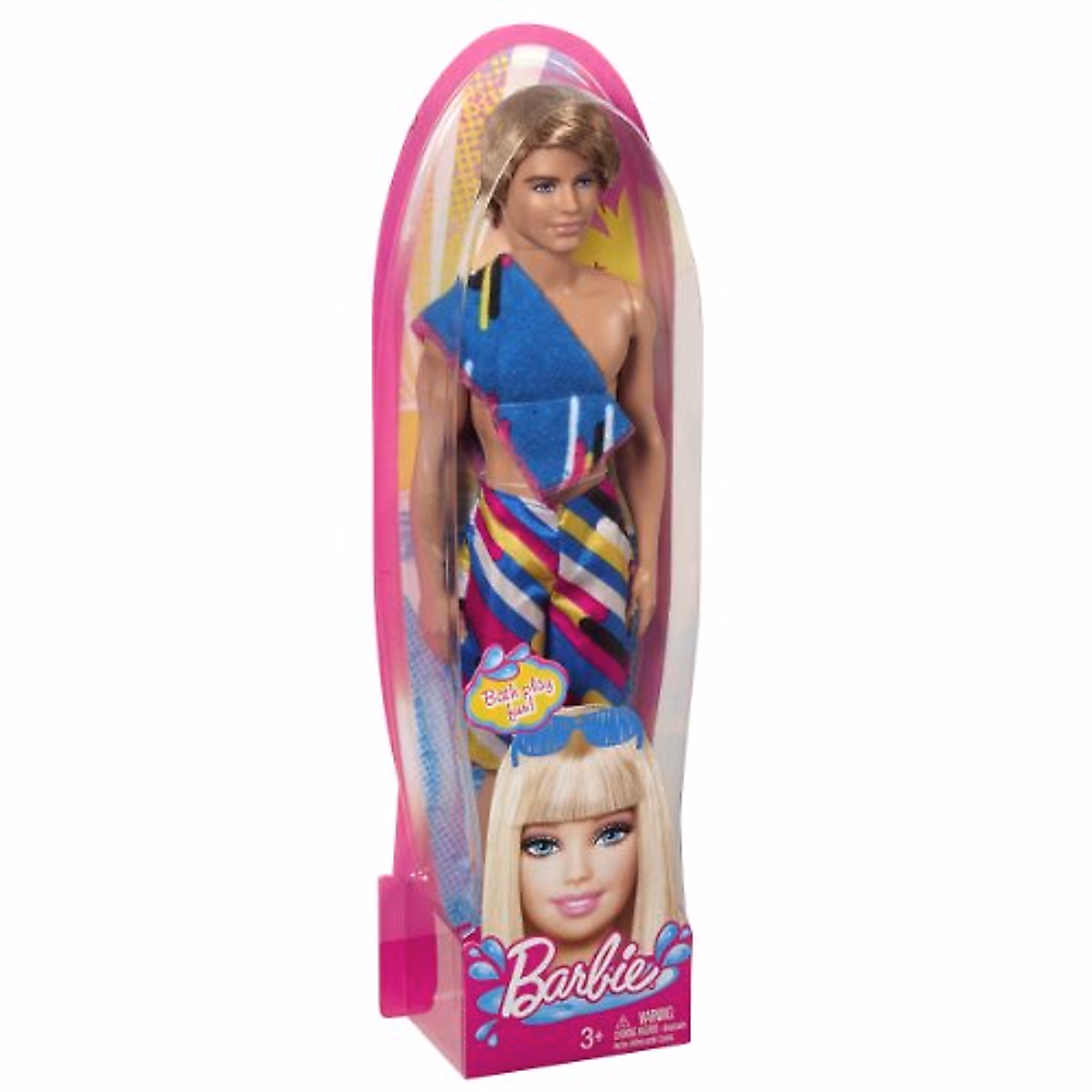 Barbie - Bathing Suit Ken Doll, Includes Doll and Swimsuit