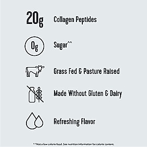 Vital Proteins Collagen Peptides Powder, Promotes Hair, Nail, Skin, Bone and Joint Health, Lemon 11 Ounce