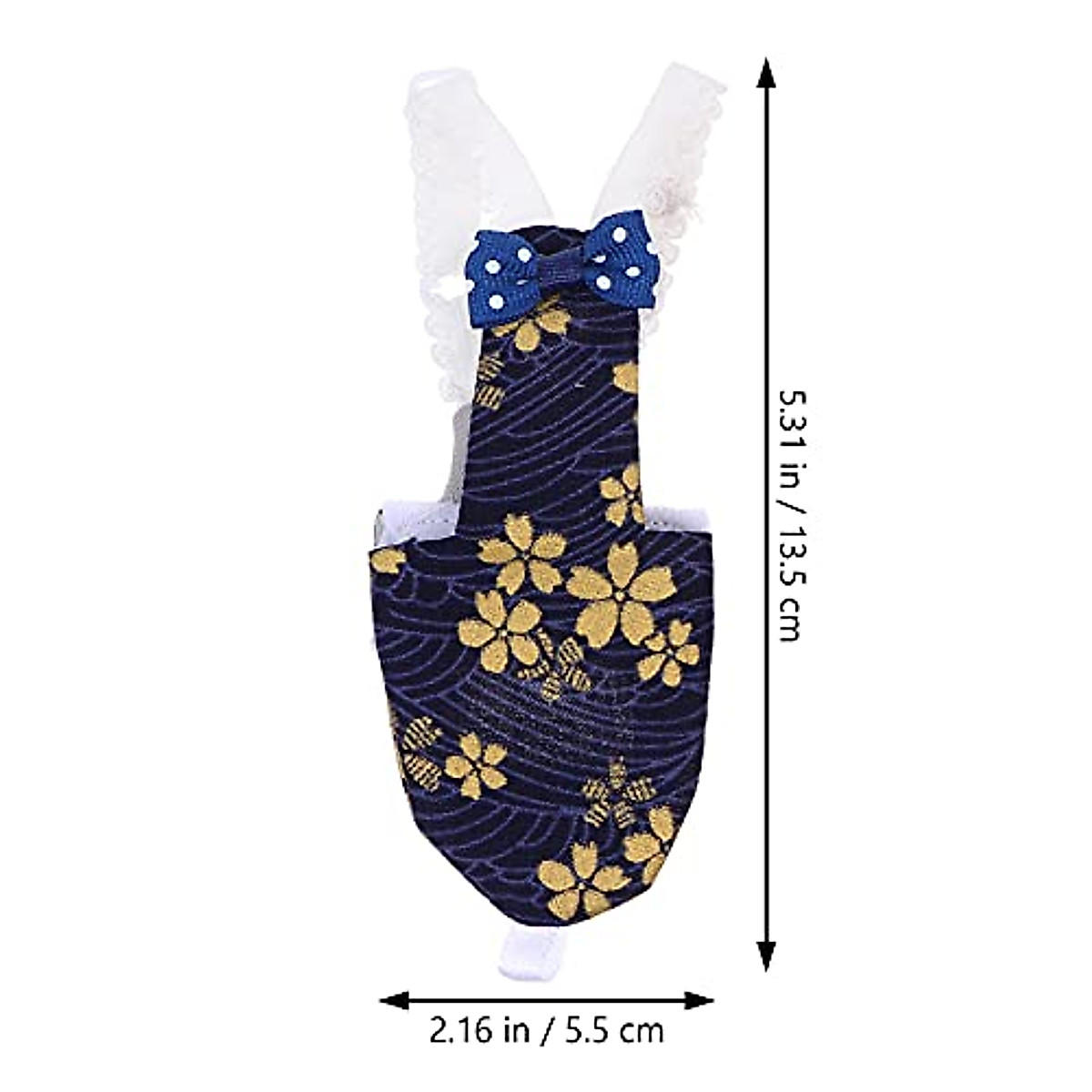 Balacoo 4Pcs Pet Chicken Diaper Floor Printed Chicken Diaper Washable Pet Diaper Fashionable Duck Diaper with Bow Tie for Poultry Goose Duck Hen Chicken