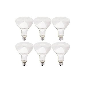 GE Lighting 65-Watt, 580-Lumen, BR40, Floodlight Bulb, Soft White - 6 Pack