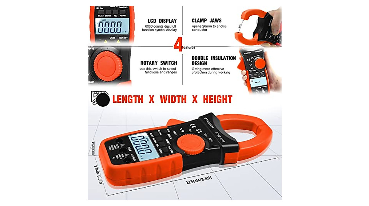 BTMETER BT-570S: Versatile Digital Clamp Multimeter