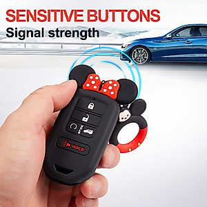 Akkya for Honda Key Fob Cover Keychain Accessories 0216