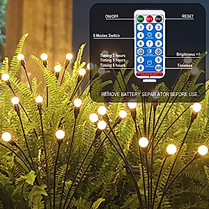 8 Pack Solar Garden Lights, Solar Firefly Lights Outdoor Waterproof 8 Modes Starburst Solar powered Swaying Lights Garden Decor for Party Patio Yard Pathway Landscape Outdoor Lights Decorative