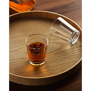 LUXU Shot Glass 1.5 Fl.oz,Heavy Base Shot Glasses set of 12, Clear Small Glass Set for Cocktail,Whiskey, Tequila, Vodka,Mini Drinking Cups for Espresso.