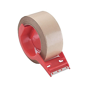 Staples 474613 Paper Packaging Tape with Dispenser 1.89-Inch x 44 Yds Brown 1/Roll