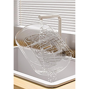 Clear Square Lazy Susan Turntable Organizer for Refrigerator-RectangleTurntable Organizer Clear for Kitchen Countertop,Storage Cabinet, Pantry, Fridge-15.74in