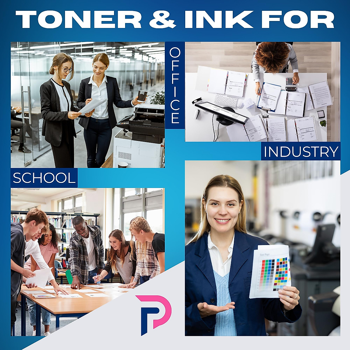 Toner Tap Extra High Yield for VersaLink C400 C405 C400D C400DN C405DN C405N C405MFP (4-Pack Bundle) Remanufactured 106R03524 106R03526 106R03527 106R03525 Cartridge Replacements