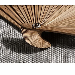 Fringed Folding Fan Hand Fan Pocket Fan Retro Bamboo Handle Fan Wedding Summer Party Dancing Cosplay Vintage Style
