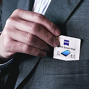 Zeiss Mobile screen wipes 120ct Box, White