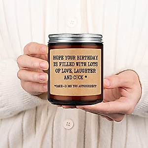 LEADO Scented Soy Candles - Funny Birthday Gifts for Women, Girlfriend, Wife - Humorous Birthday Gifts for Her, Friends Female, Girlfriend, BFF, Bestie - Mature Gifts, Bday Gifts for Women, Fun Gifts