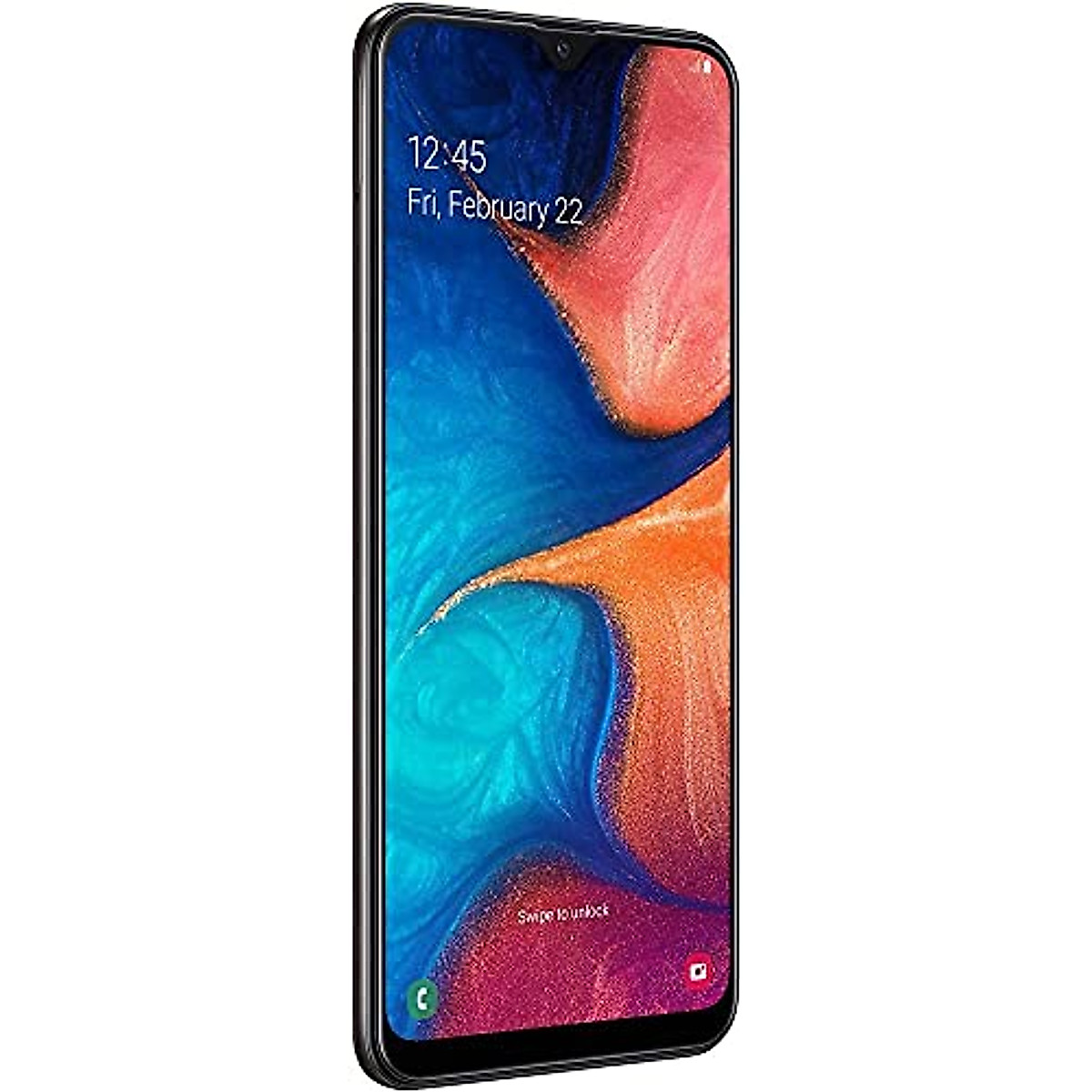 Samsung Galaxy A20 (32GB, 3GB) 6.4" Super AMOLED, 4000mAh Battery, 4G LTE GSM (US + Global) T-Mobile Unlocked (AT&T, Metro, Straight Talk) A205U US Model (64GB SD Bundle, Black)