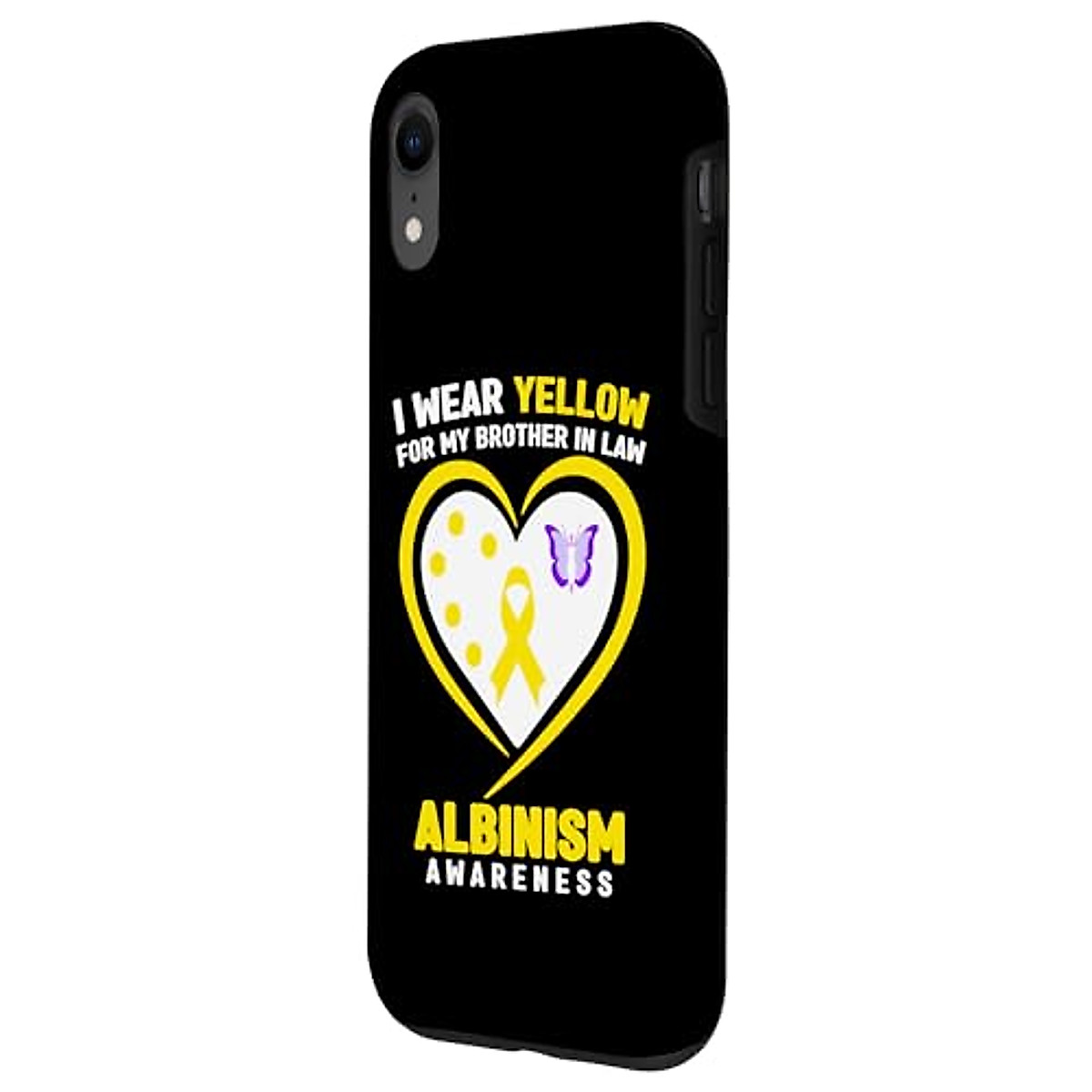 iPhone XR I Wear Yellow for My Brother in law Albinism Awareness Case