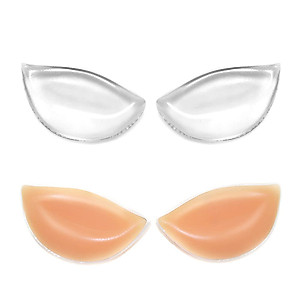 Silicone Bra Inserts Bra Pad Breast Enhancers Waterproof Gel Inserts Reusable Bra Lift for Women Girls Bikini Push Up Breast Pads(skin)
