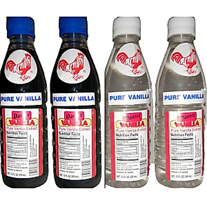 4 X Mixed Danncy Pure Mexican Vanilla Extract From Mexico 12oz Each 4 Plastic Bottle Lot Sealed by Danncy