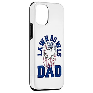 iPhone 12/12 Pro American Flag Fingerprint Patriotic Sports Lawn Bowls Dad Case