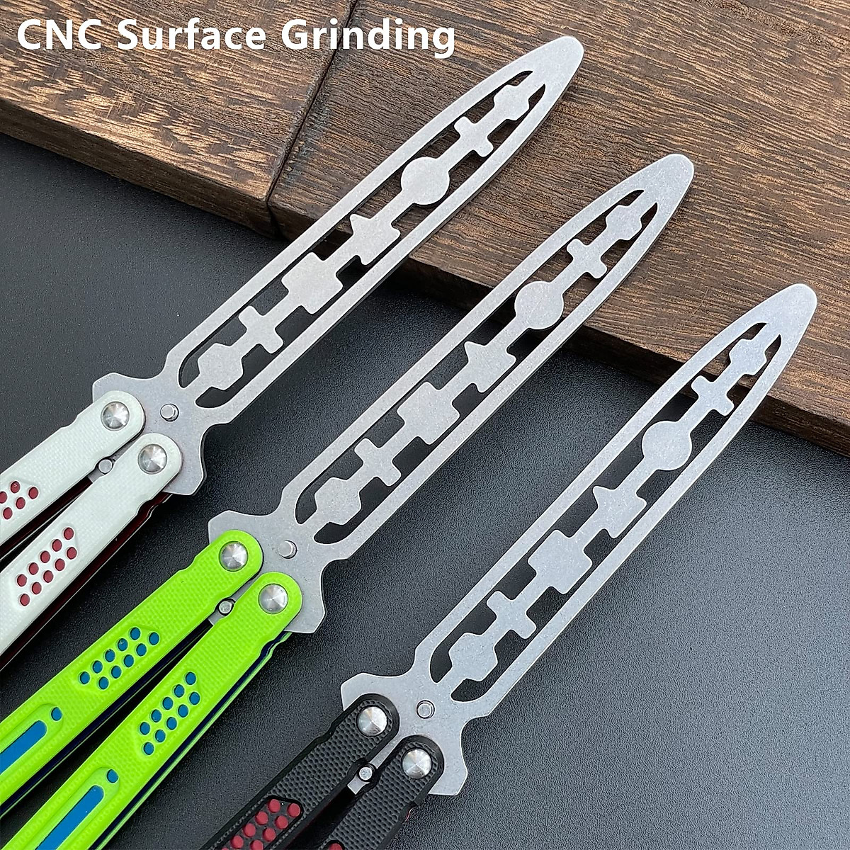 YZH GOAT G10 Multifunctional Butterfly Ruler Super Smooth Well Balanced, Stainless Steel (Black)