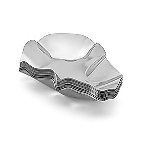 Outset 76471 Stainless Steel Grillable Oyster Shells, Set of 12, SIlver