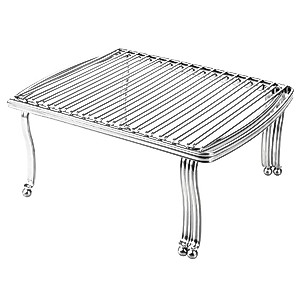 mDesign Expandable Wire Metal Kitchen Cabinet Shelf Rack - Adjustable Pantry, Countertop, Cupboard Shelf Organizer - Dish and Plate Storage Space-Saver, Hyde Collection, 2 Pieces, Chrome