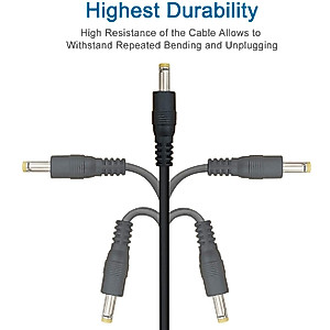 BestCH USB Charge Plug Jack Barrel Connector Cable Charger for Home or Travel via Power Ports/car/Wall/Battery Bank Accessories Designed for The Cradlepoint CTR500 Mobile Broadband Router