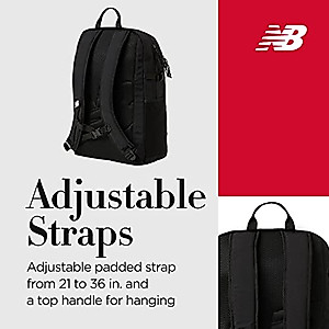 New Balance Laptop Backpack, Bungee Travel Bag for Men and Women, Multi, One Size