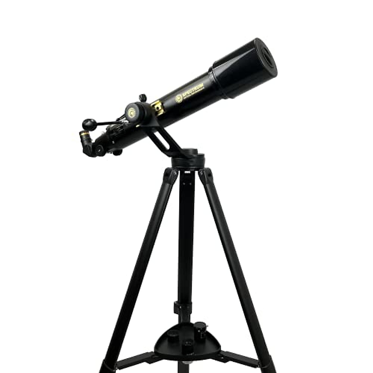 Spectrum Optical Instruments – ExploraPro 80AZ Refractor Telescope for Adults & Beginner – Compact Manual Alt-AZ Telescope – Smartphone Adapter and Remote Shutter – 80mm Aperture 900mm Focal Length