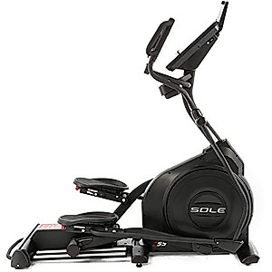 SOLE Fitness E55 (2017 Model Blowout Sale) Indoor Elliptical, Home and Gym Exercise Equipment, Smooth and Quiet, Versatile for Any Workout, Bluetooth and USB Compatible