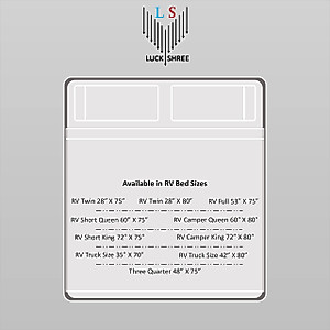 LuckShree RV-Sheets RV Twin 28” X 80” Sheet Set 600-TC Thread Count 100% Egyptian Cotton for RV, Camper, Boat & Motorhomes, Soft Breathable Fits Upto 8" Deep Pockets RV-Mattress - Sage Green Solid