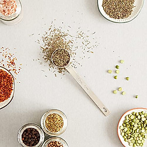 RSVP International Endurance Kitchen Collection Open Stock Measuring Spoon, Stainless Steel, Dishwasher Safe, 1-Teaspoon