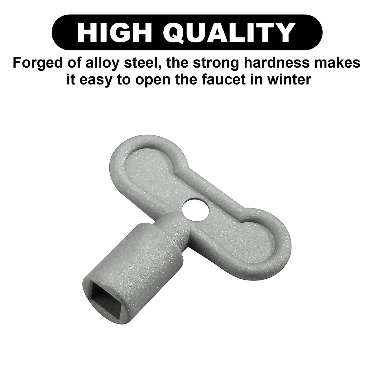 Aulpq 5/16 in Sillcock Key, 80132, Water Key, Water Spigot Key, Water Shut Off Key, Outdoor Faucet Handle,-4 Pcs.