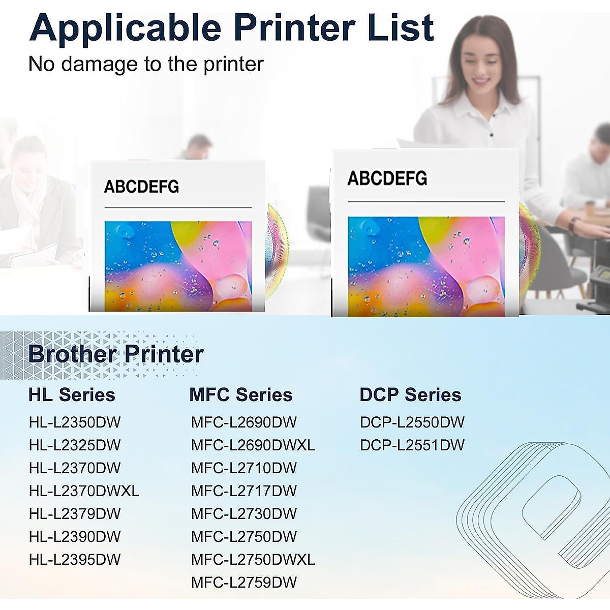 4-Pack TN760 MFC-L2710DW Toner TESEN Compatible Cartridge Replacement for Brother TN760 TN730 for HL-L2325DW HL-L2350DW HL-L2370DW HL-L2390DW HL-L2395DW MFC-L2690DW MFC-L2717DW MFC-L2750DW DCP-L2551DW