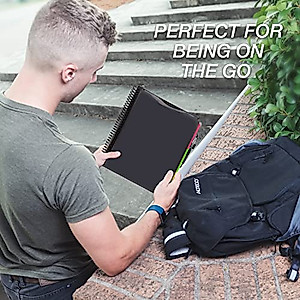 Samsill 2 Pack Deluxe 24 Pocket Spiral Project Organizer with Refillable Notepad, Customizable Front Cover, 12 Dividers with Erasable Write-On Tabs in Fashion Colors, Plastic Folders with Pockets