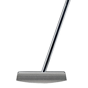 Bell II N-410 No-Offset Center Shaft Jumbo/Oversize Blade Golf Putter + Tacki-Mac Black Pistol Standard Grip (Right, 33)