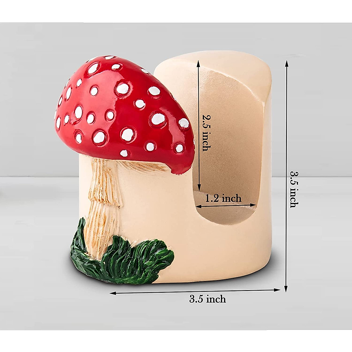 dgudgu Mushroom Kitchen Sponge Holder Resin Sponge Dish Red Sponge Holder for Kitchen Sink Caddy Decor for Kitchen Kitchen Sink Accessories Sponge Holder