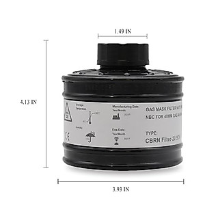 ANHUI Gas Mask Filter NATO Specifications NBC for 40mm CBRN Filter NATO with Longest Shelf Life. 20 Years