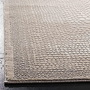 Safavieh Meadow Collection 2'7" x 4' IvoryGrey MDW333A Modern Abstract Non-Shedding Entryway Living Room Foyer Bedroom Kitchen Accent Rug
