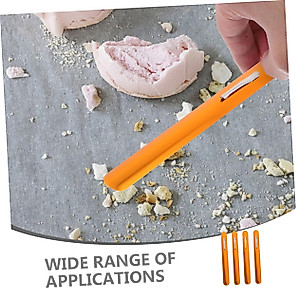 KICHOUSE 4Pcs Stainless Steel Crumb Scraper Restaurant and Kitchen Crumb Sweeper for Tabletop Cleaning Counter Crumb Scraper for Home and Commercial Use