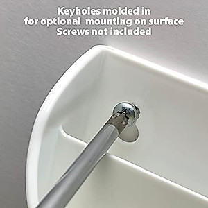 Officemate MagnetPlus Magnetic Letter Size File Pocket, Plastic, White (92543)