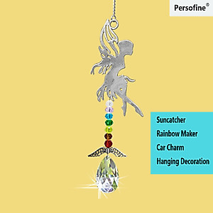 Healing Crystal Car Hanging Dancer Accessories Rearview Mirror Window Garden Decorations Wall Home Decor Ornaments