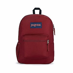 JanSport Cross Town Backpack, Russet Red, One Size