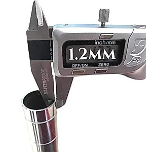 HOWDIA 1"/ 25.4mm Diameter Connectors for Coarse Thread 0.047"/1.2mm Thick Wire Shelving Poles, Pole Connector for Shelf Unit Replacement Parts Storage Shelves Part Metal Rack Updated Version, 4 Pack