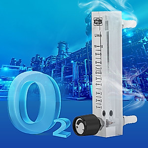Gas Flowmeter,Air Meter 1-10LPM,with Control Valve for Oxygen/Air/Gas,for Detecting The Oxygen or Other Gas, Control Oxygen
