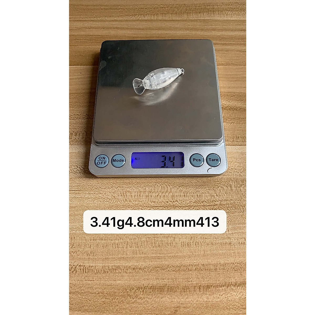 10PCS Unpainted 48mm 3.4g Lure with 4mm Free Fishing Eye Crankbait Baits Simulation Blank Body Clear Hard Baits Trout Salmon Minnow Lure Popper Lures Topwater Freshwater 413