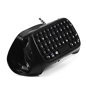 Ciglow Bluetooth Keyboard for PS4,Mini Gaming Keyboard Chatpad for PS4 Controller Easy to Operate