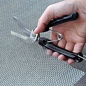 CANARY Carpet Cutter Tool 8" Heavy Duty Carpet Scissors, Razor Japanese Stainless Steel Blade, Spring Loaded Hand Shears for Carpet, Rug, Artificial Grass, Metal Mesh, Made in JAPAN